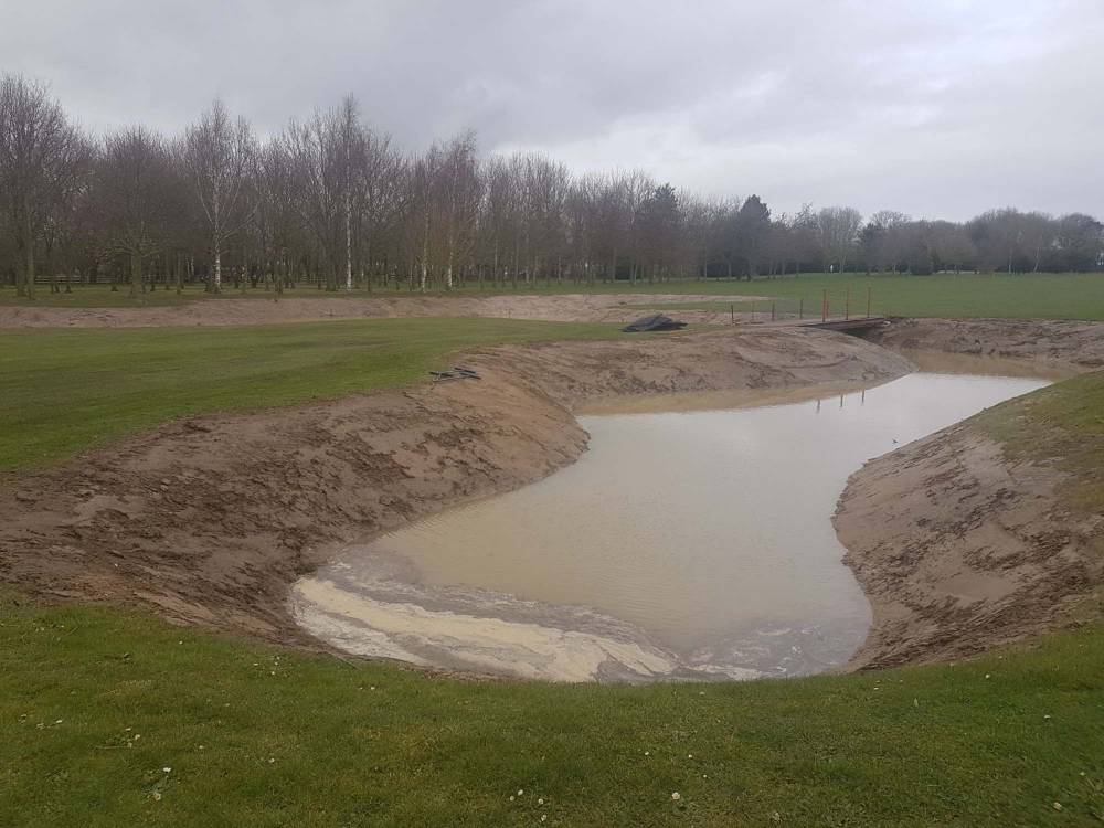 Laceby Manor Golf Club Lake Construction | Fineturf