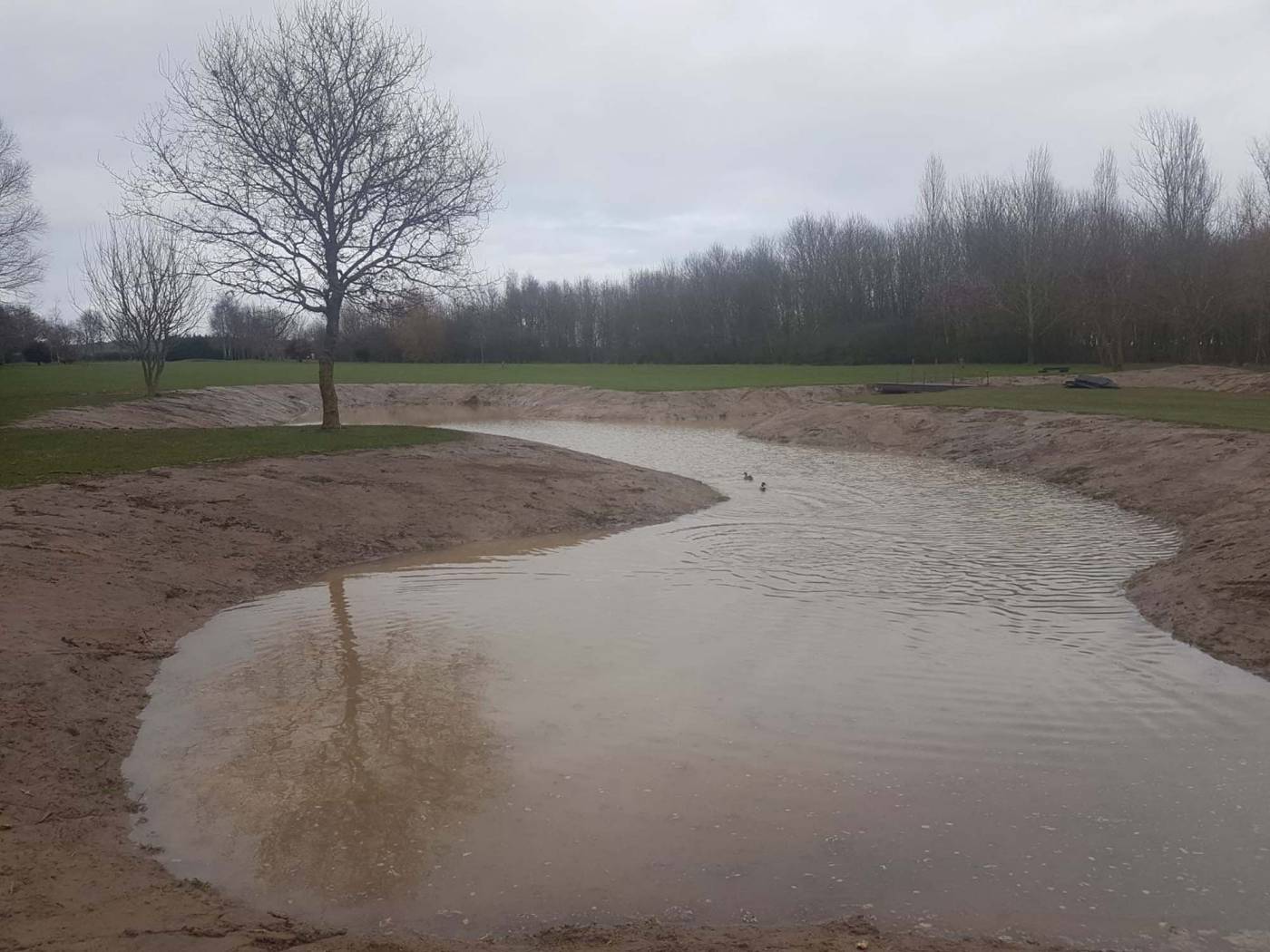 Laceby Manor Golf Club Lake Construction | Fineturf