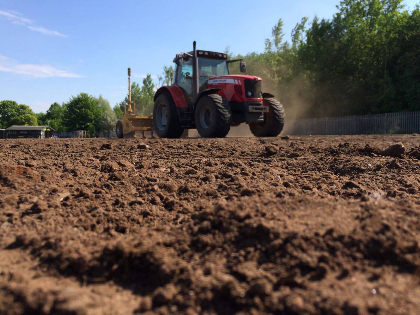 Linby Colliery Welfare FC Football Pitch Construction | Fineturf