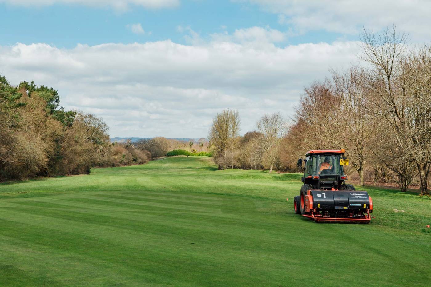 Lingfield Park Golf Club Deep Tine Aeration | Fineturf