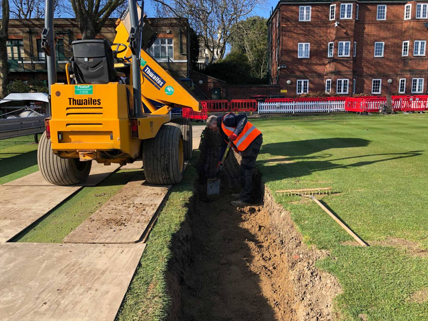 Lords Cricket Ground Nursery Trench Reinstatement | Fineturf