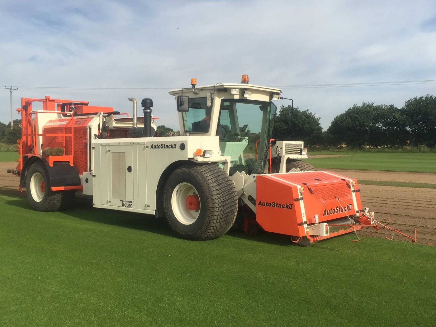 Trebro Autostack II Turf Harvester for Sale | Fineturf